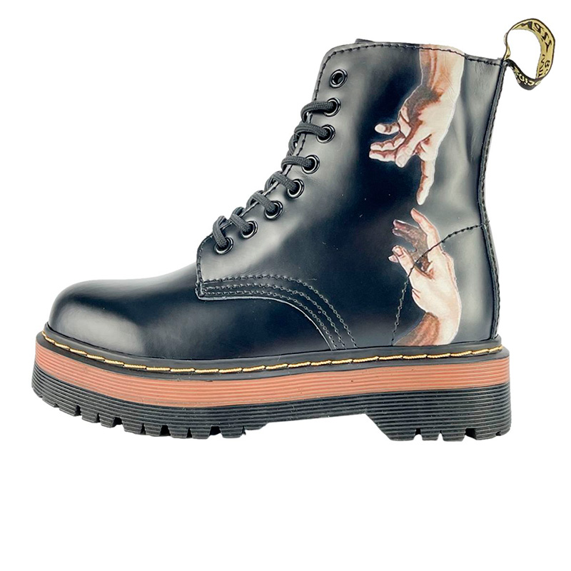 Dr. Martens Jadon Smooth Leather Boots Brown The Creation of Adam S ...
